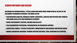 Forensic geophysical surveys | PPT