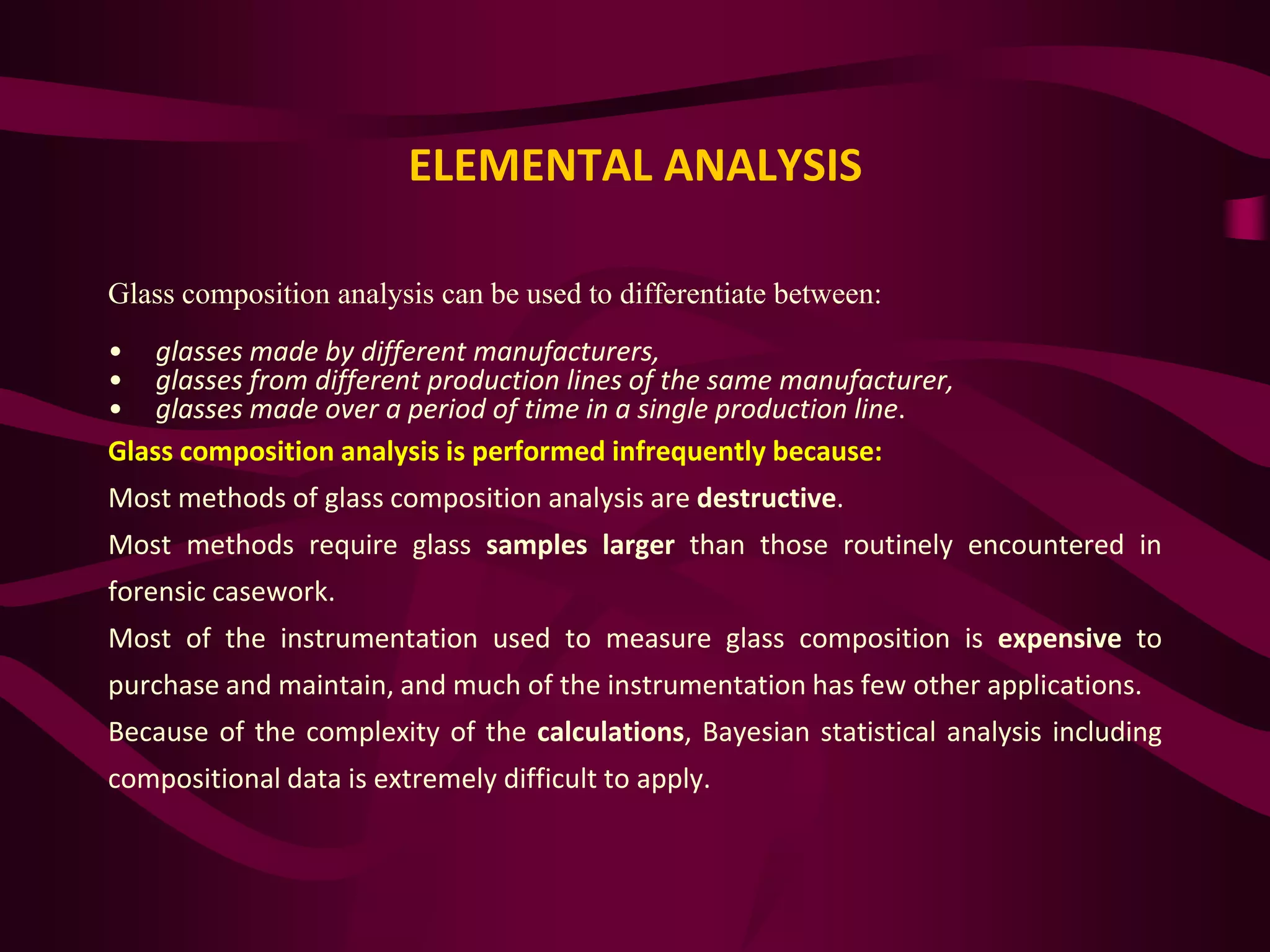 Glass Analysis in Forensic Science | PPT