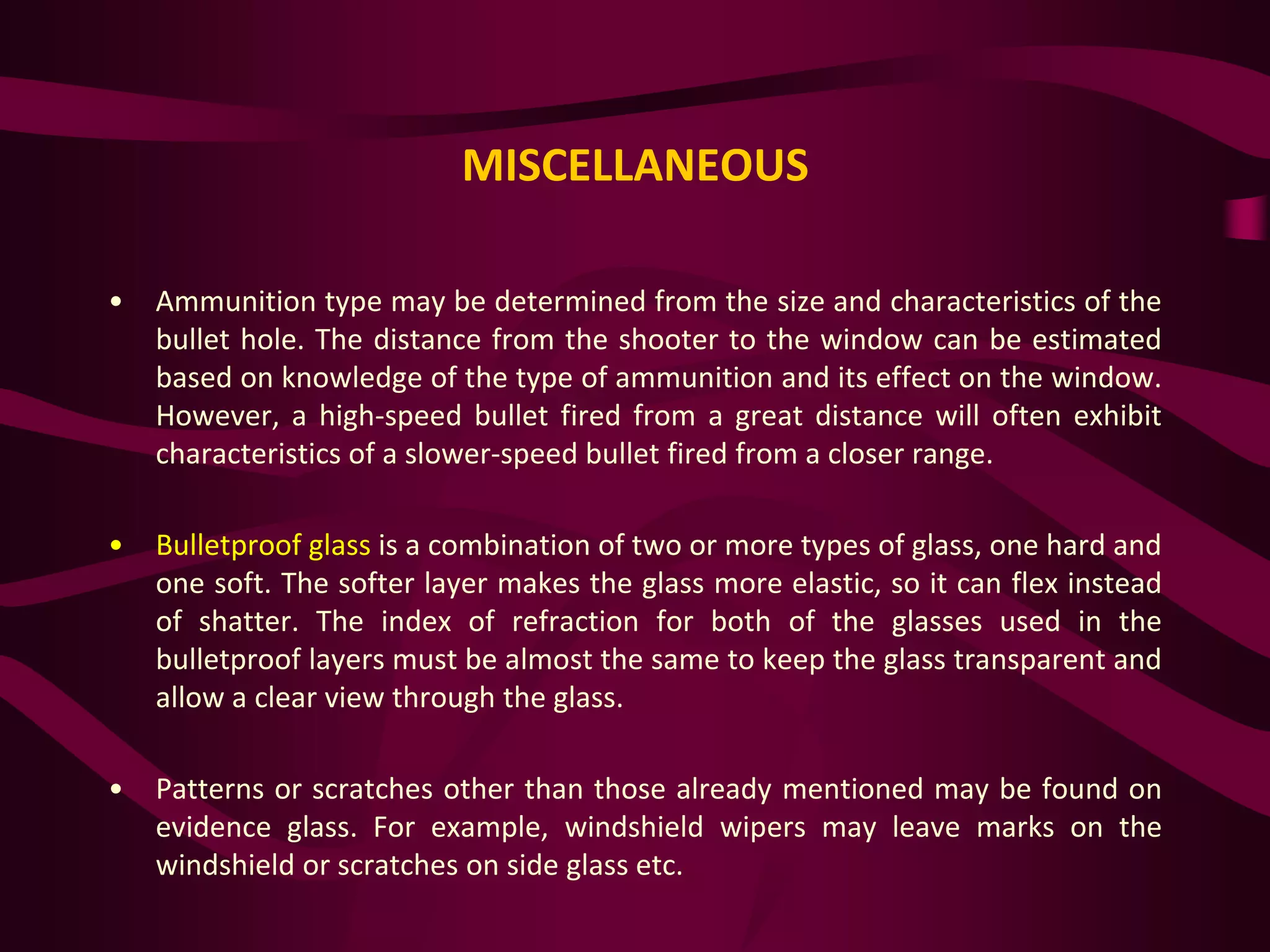 Glass Analysis in Forensic Science | PPT