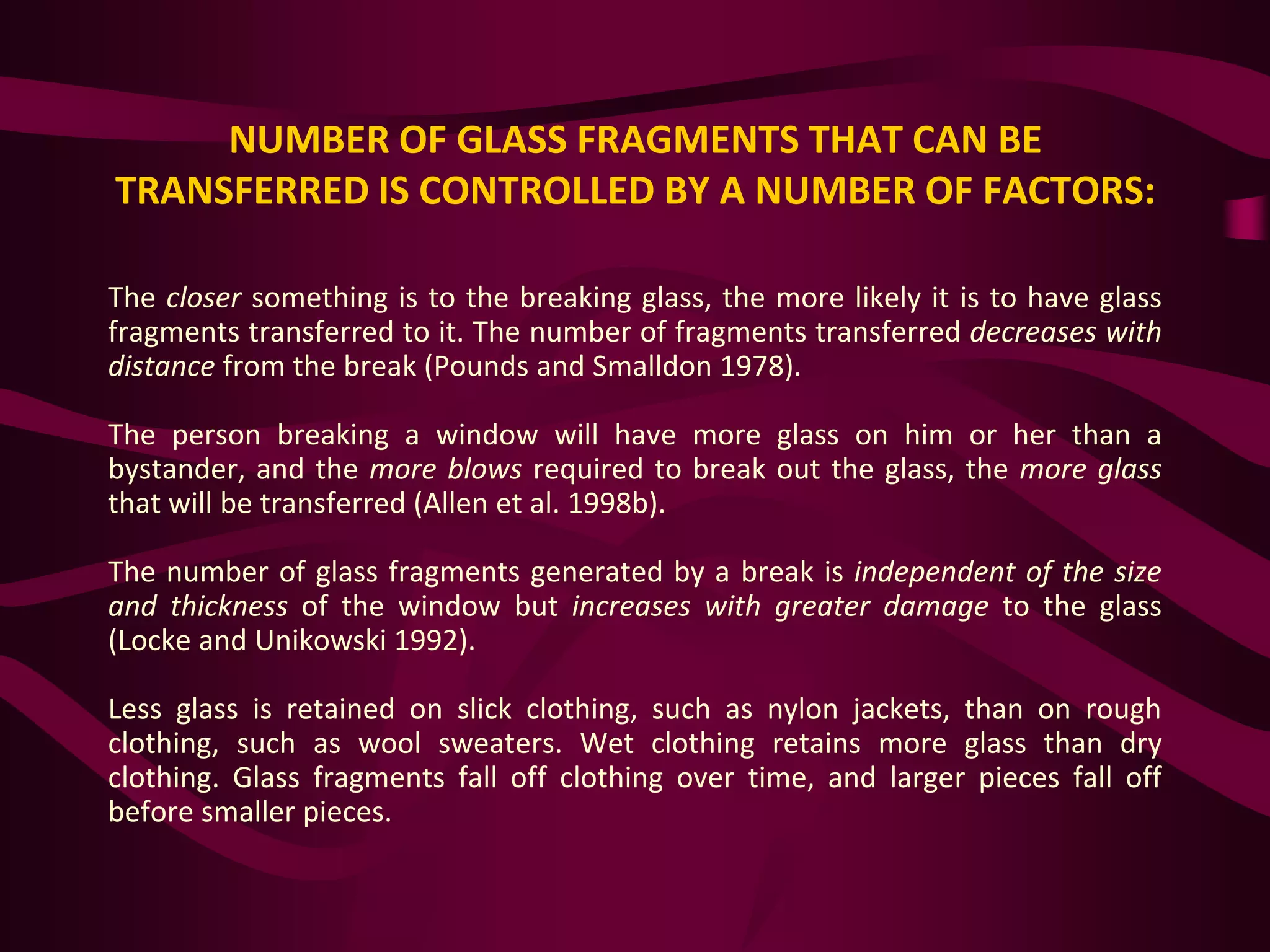 Glass Analysis in Forensic Science | PPT