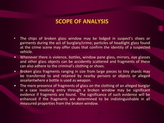 Glass Analysis in Forensic Science | PPT