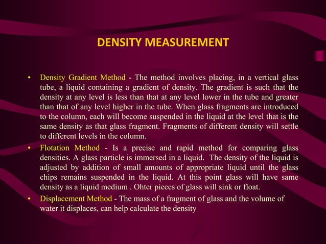 Glass Analysis in Forensic Science | PPT | Chemistry | Science