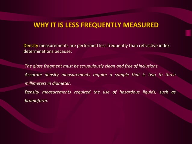Glass Analysis in Forensic Science | PPT | Chemistry | Science