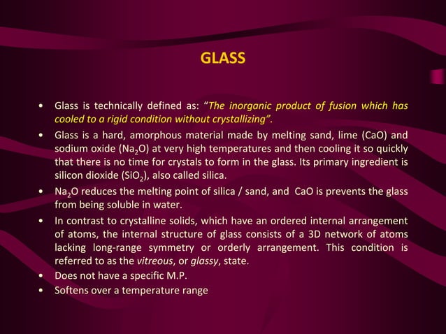 Glass Analysis in Forensic Science | PPT | Chemistry | Science
