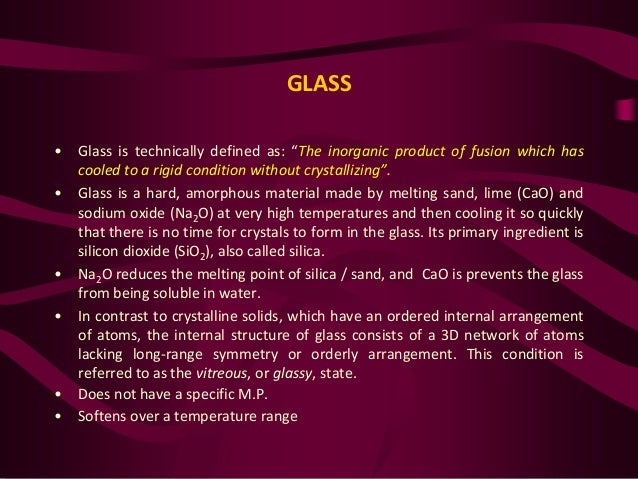 Glass Analysis in Forensic Science