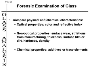 Forensic_Glass_types of glass, glass fractures | PPT