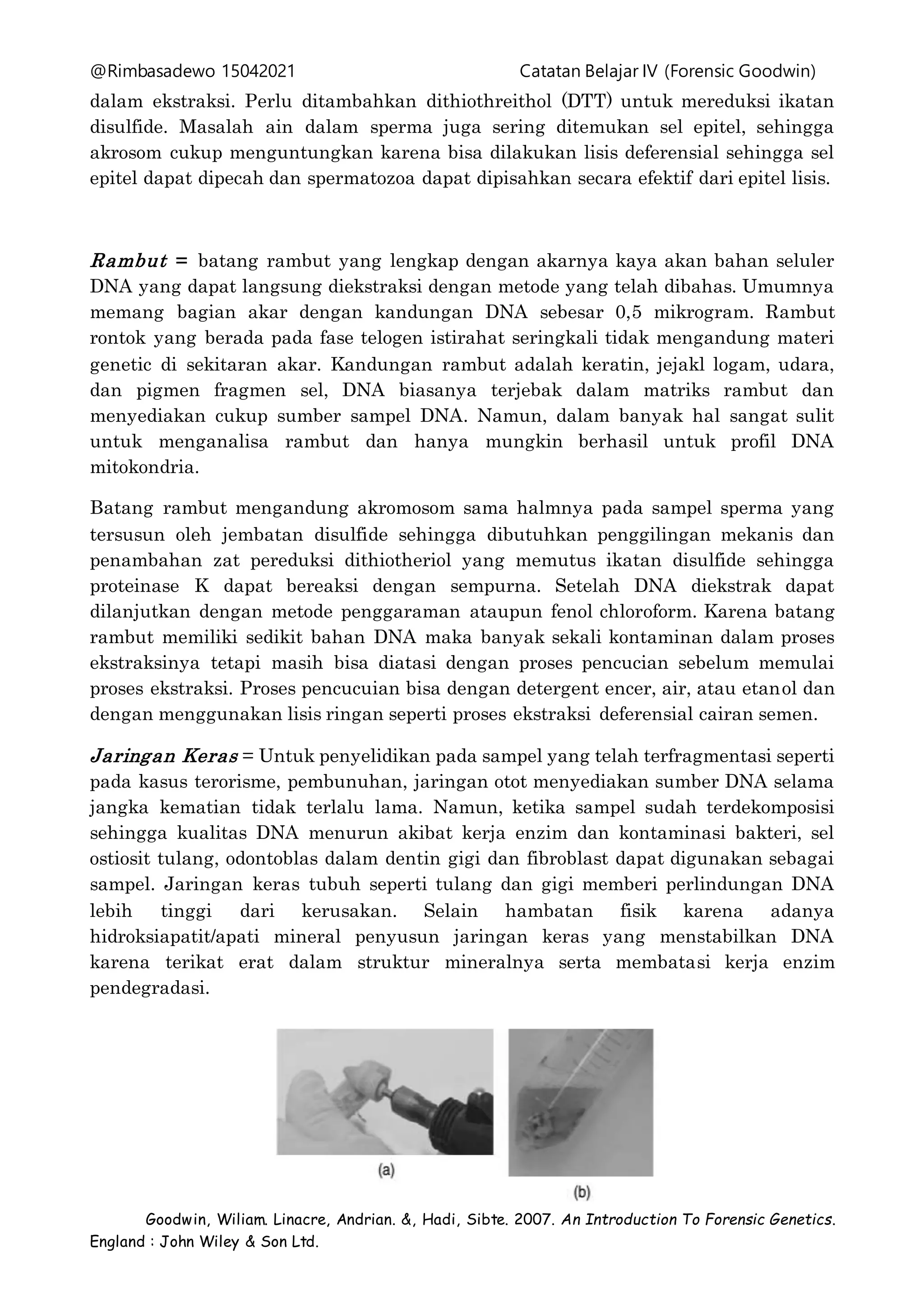 Forensic Goodwin 4. DNA Extraction and Quantification | DOCX