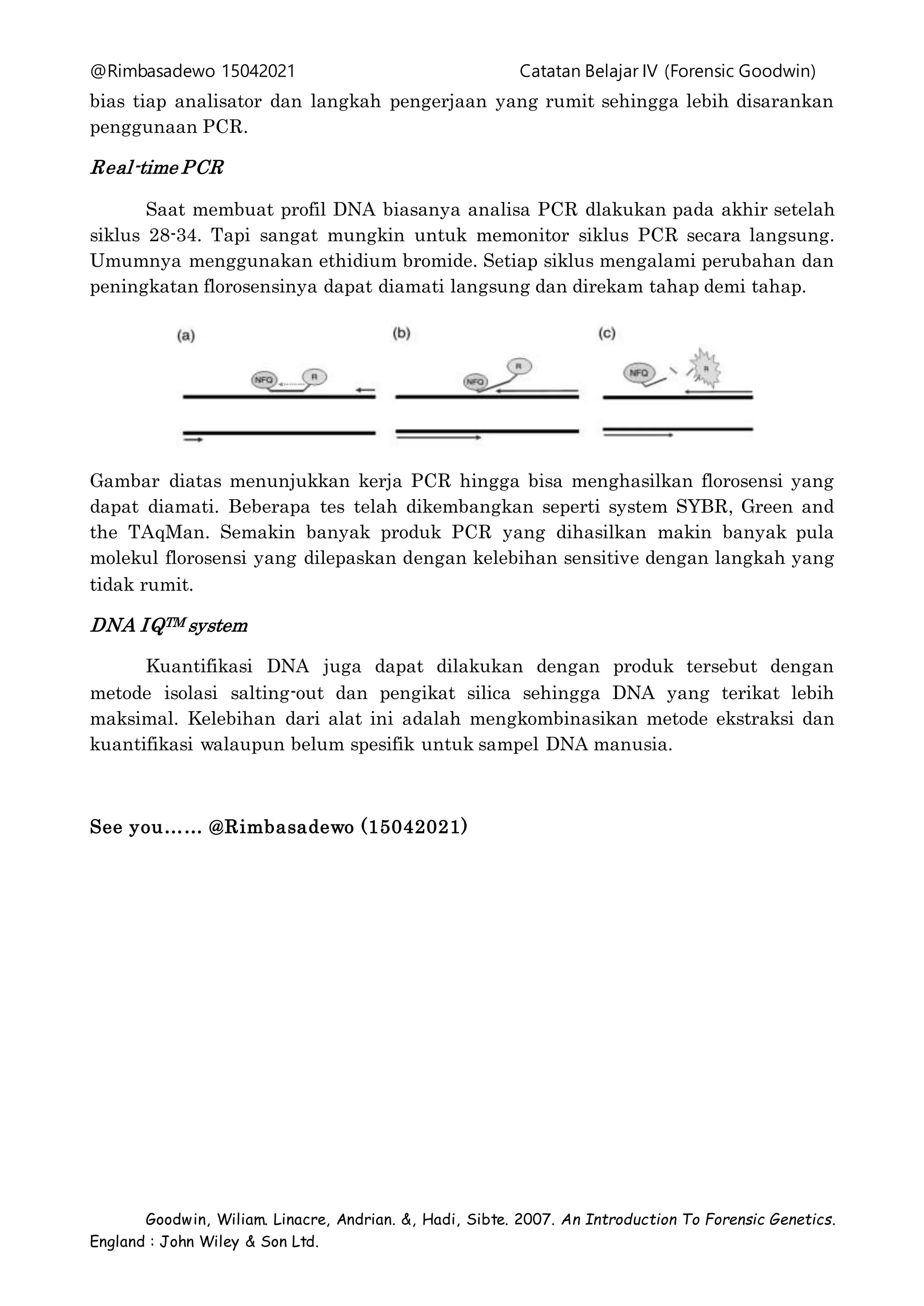 Forensic Goodwin 4. DNA Extraction and Quantification | PDF
