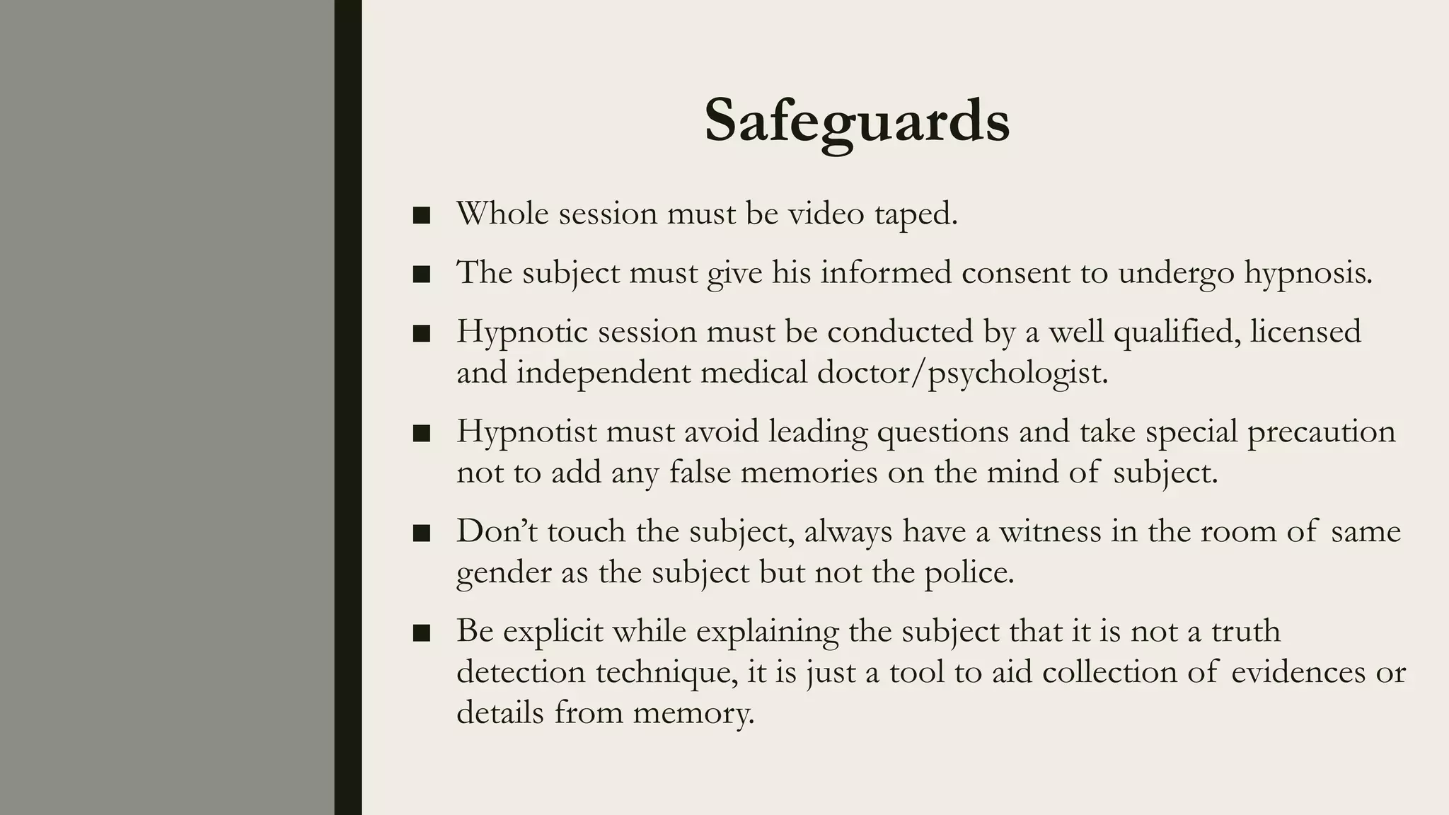 Forensic hypnosis1 | PPTX