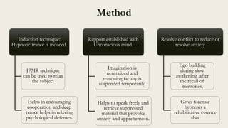 Forensic hypnosis1 | PPTX