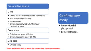 Forensic identification of uncommon body fluids.pptx