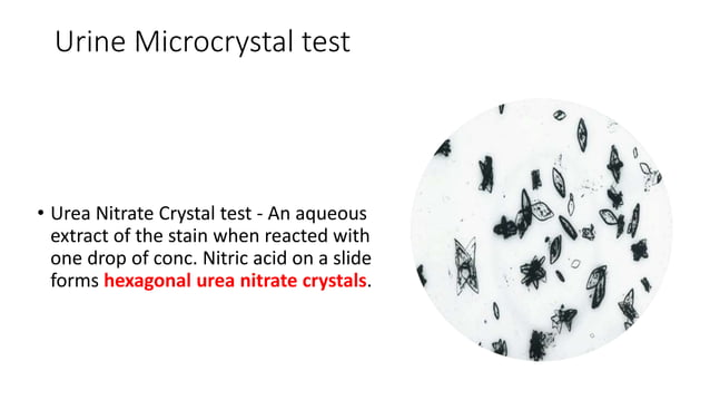 Forensic identification of uncommon body fluids.pptx | Chemistry | Science
