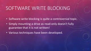 Intro to digital forensic imaging | PPTX