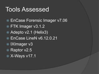Forensic imaging tools | PPTX