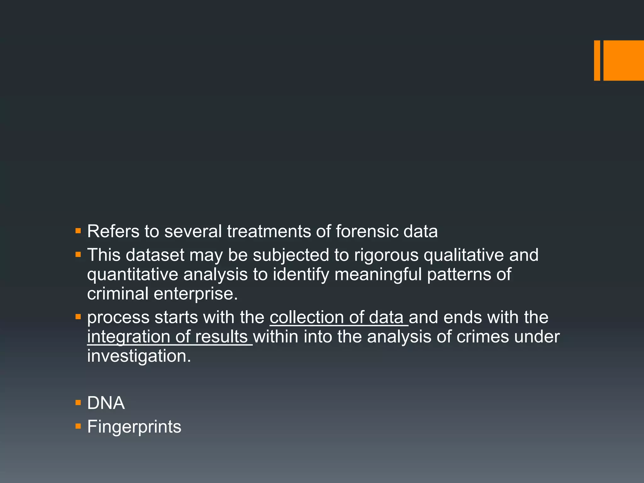 Forensic intelligence | PPTX