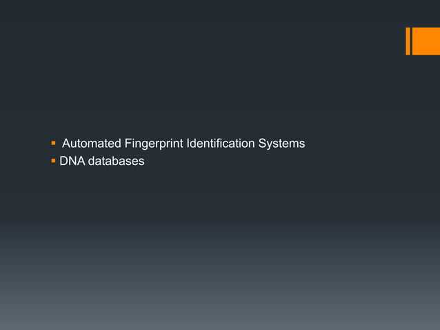 Forensic intelligence | PPT