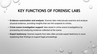 FORENSIC LABORATORY - Good Laboratroy Practices | PPTX