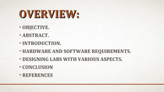 Forensic laboratory setup requirements | PPT