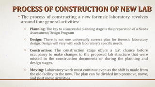 Forensic laboratory setup requirements | PPT