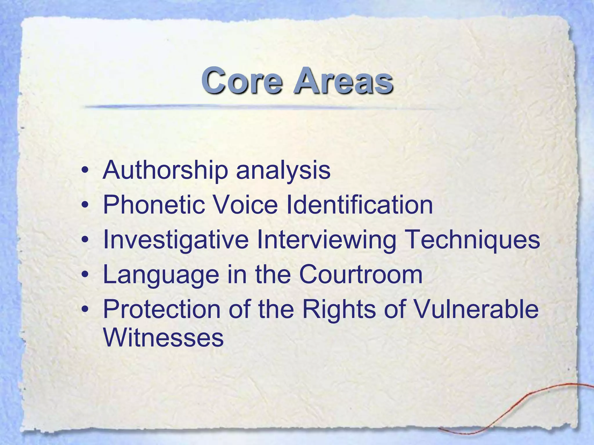 Forensic linguistics | PPT