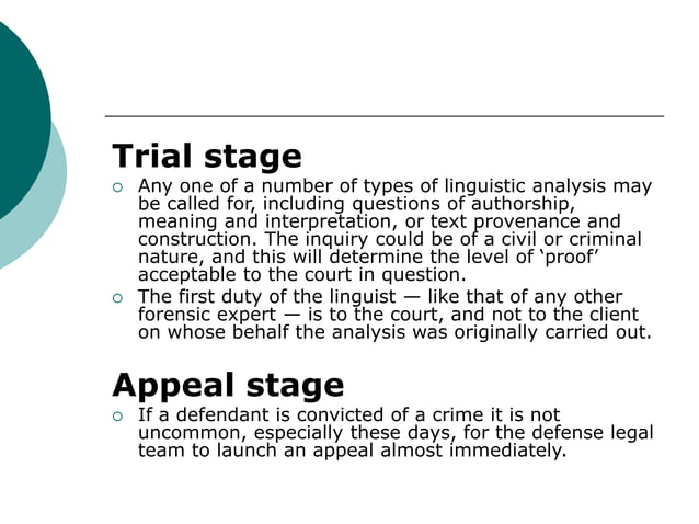 Forensic linguistics | PPT