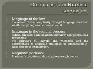 Forensic linguistics | PPT
