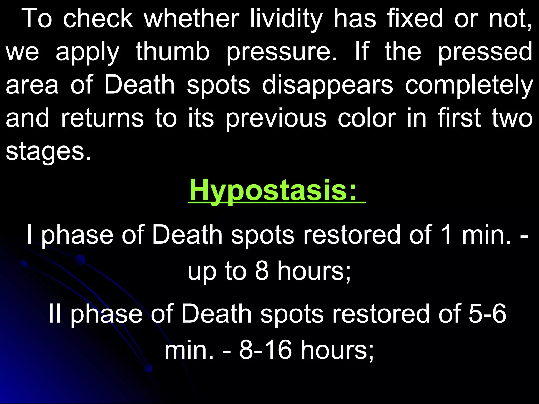 Forensic medical theory of death | PPT