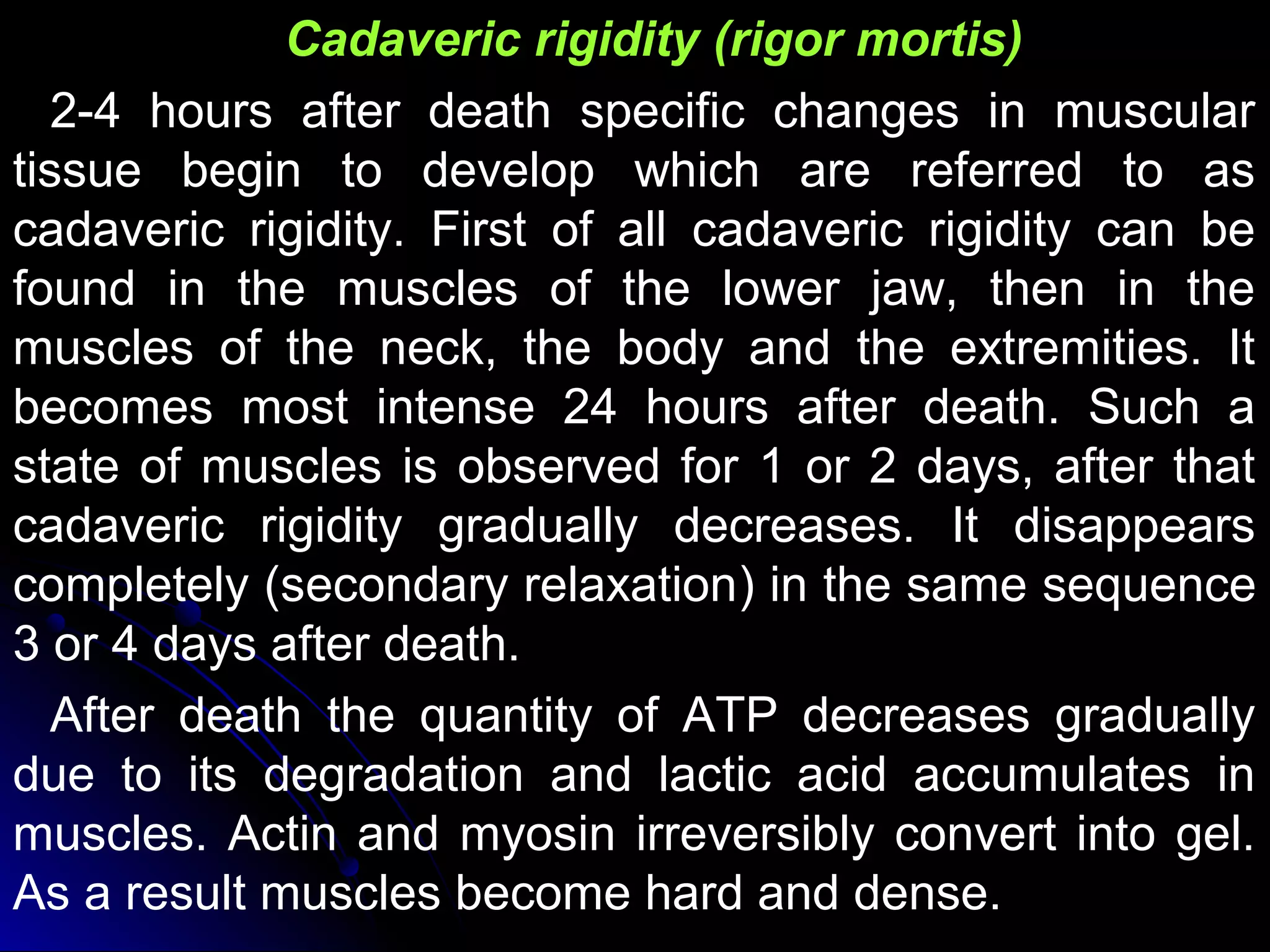 Forensic medical theory of death | PPT