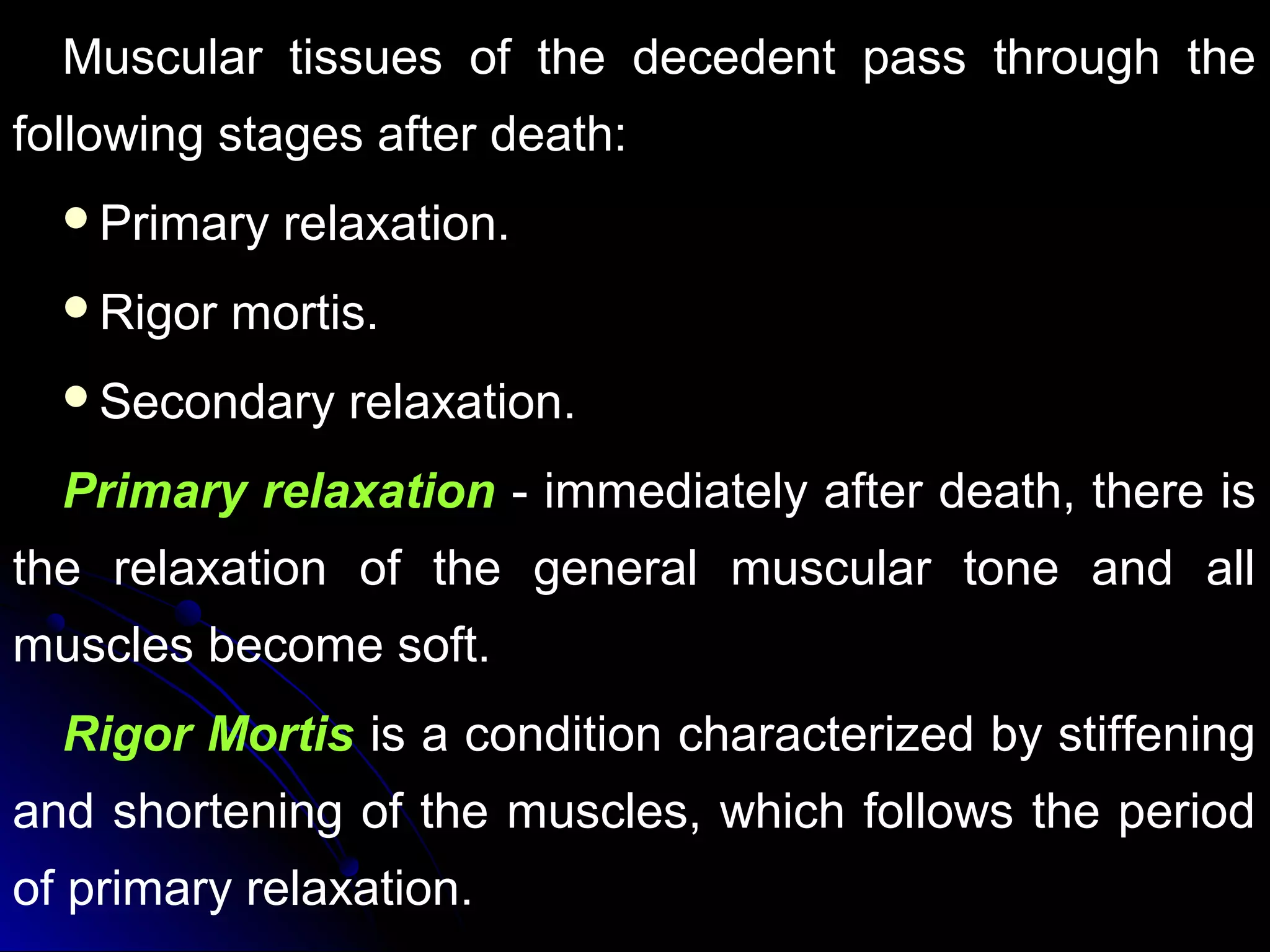 Forensic medical theory of death | PPT