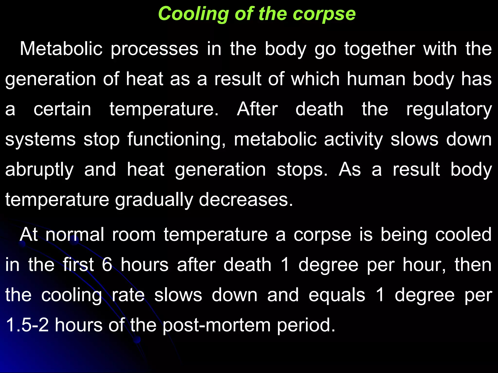 Forensic medical theory of death | PPT