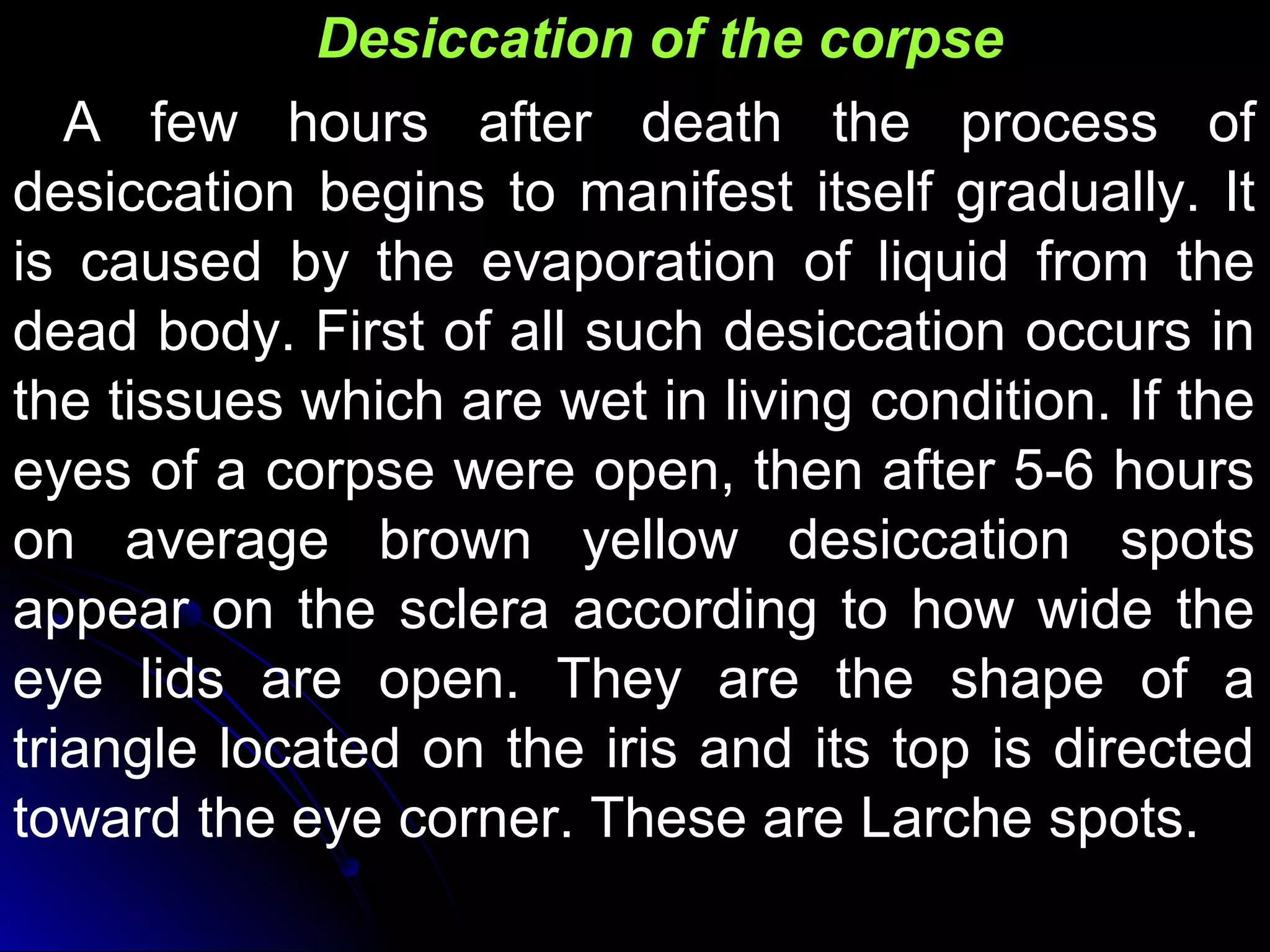 Forensic medical theory of death | PPT