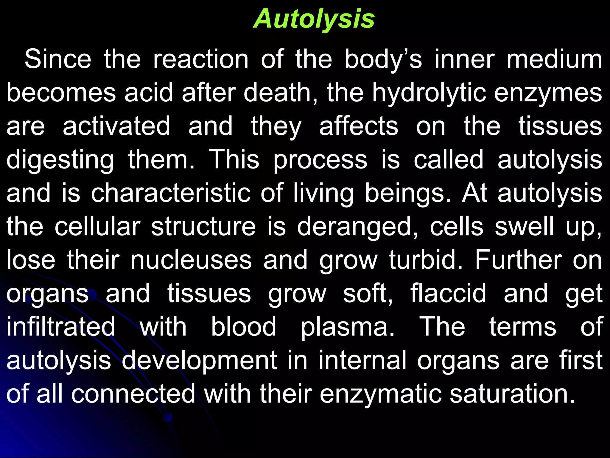 Forensic medical theory of death | PPT