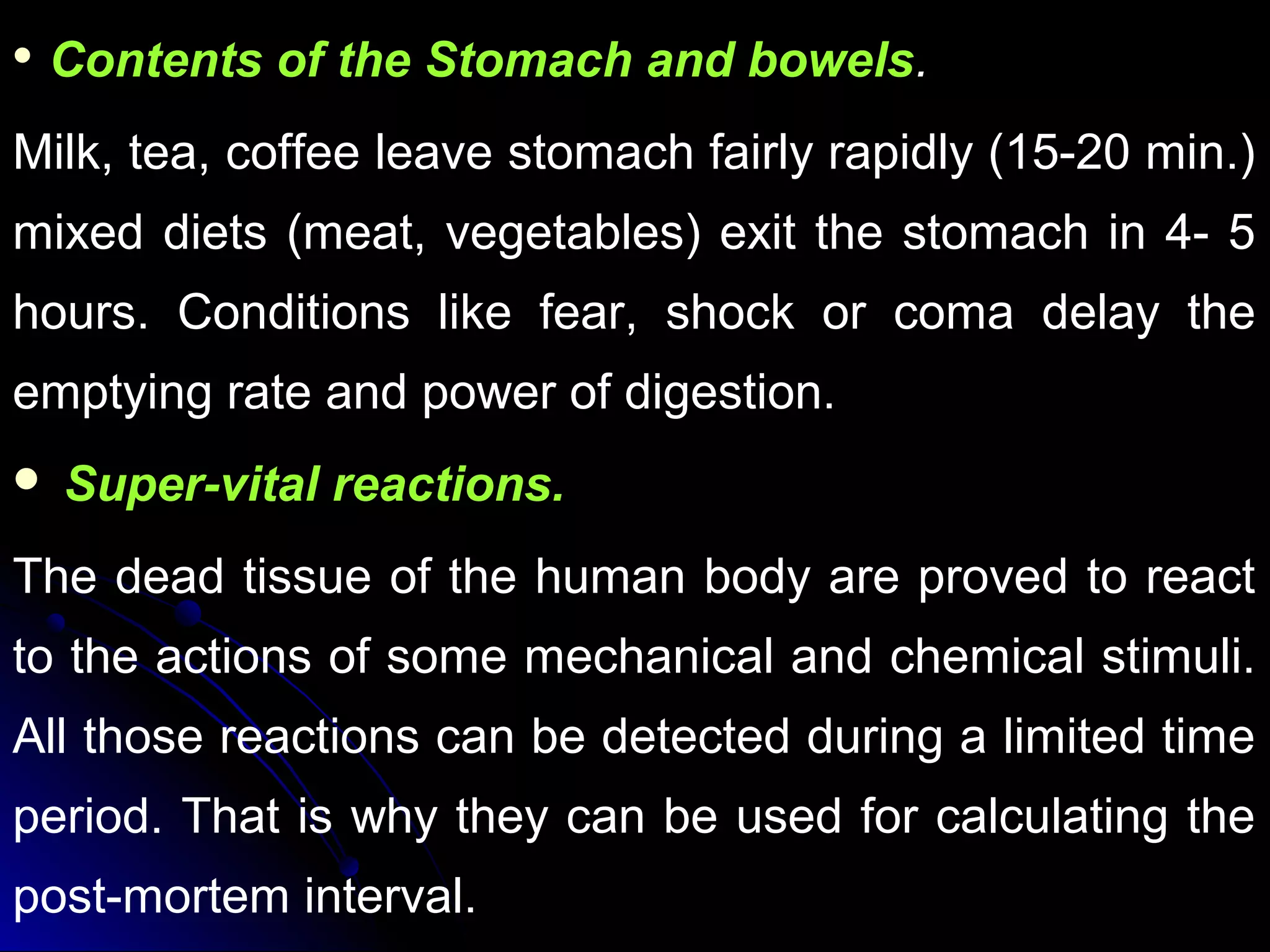 Forensic medical theory of death | PPT