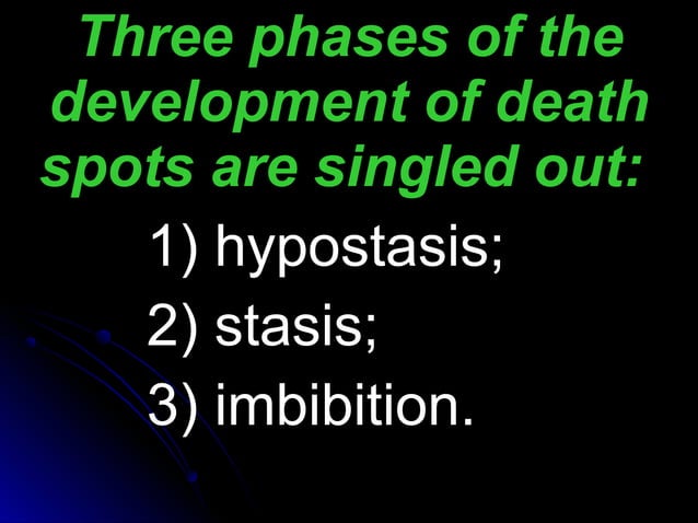 Forensic medical theory of death | PPT