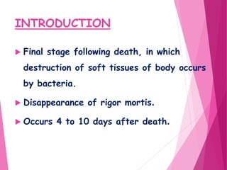 Forensic medicene,putrefaction | PPTX