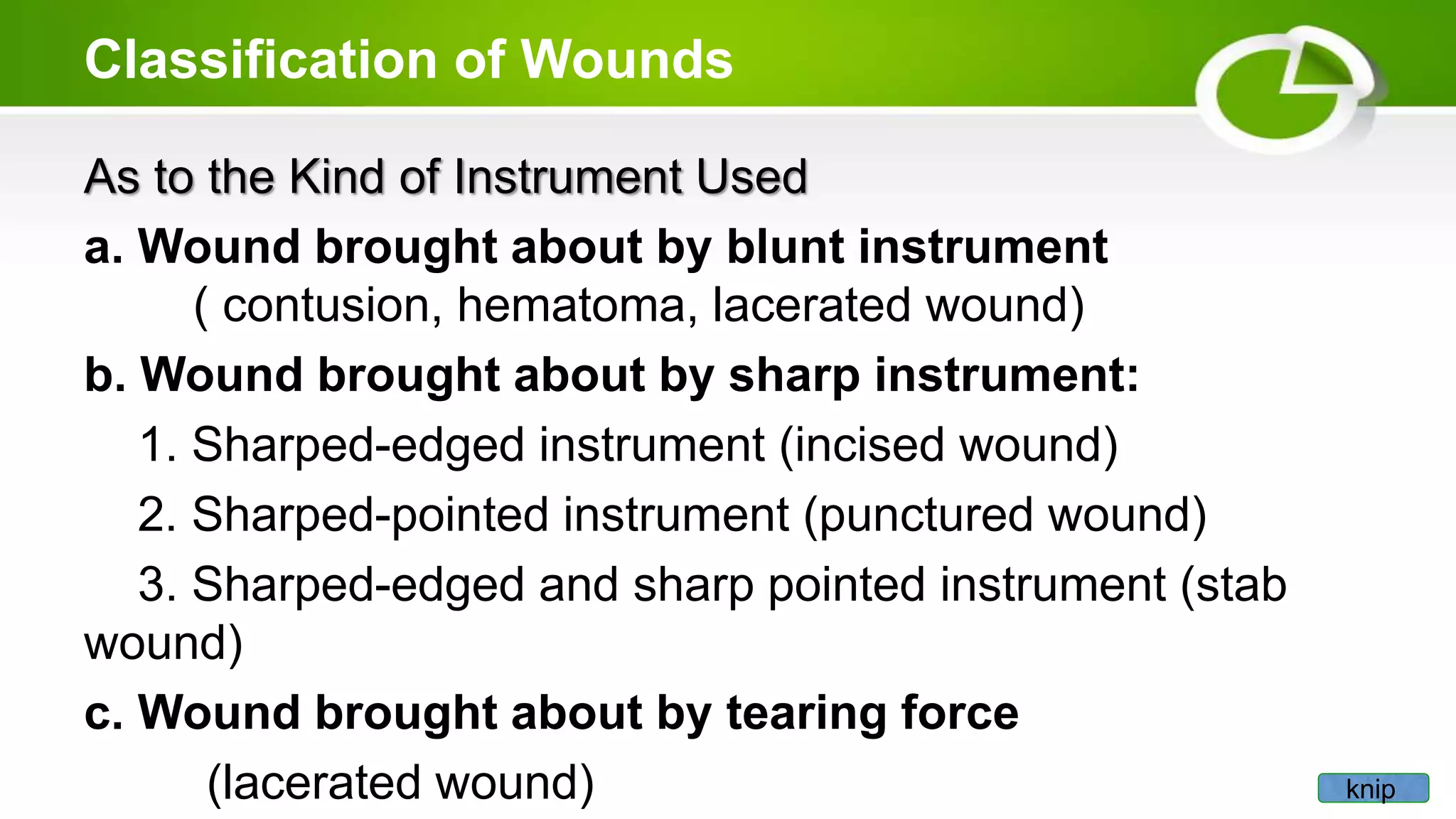 Forensic Medicine (Medico-legal Aspects of Physical Injuries) | PPTX