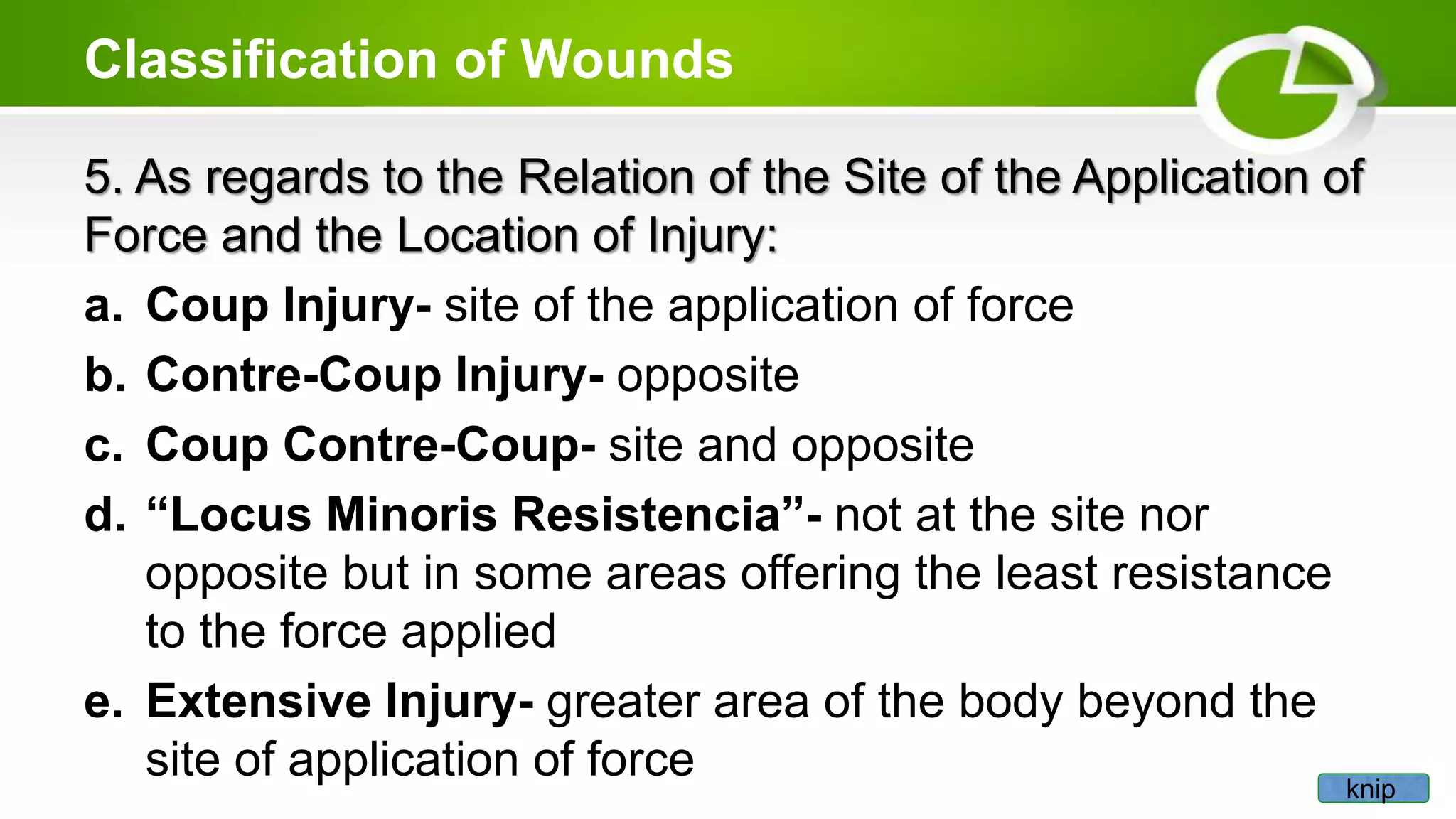 Forensic Medicine (Medico-legal Aspects of Physical Injuries) | PPTX