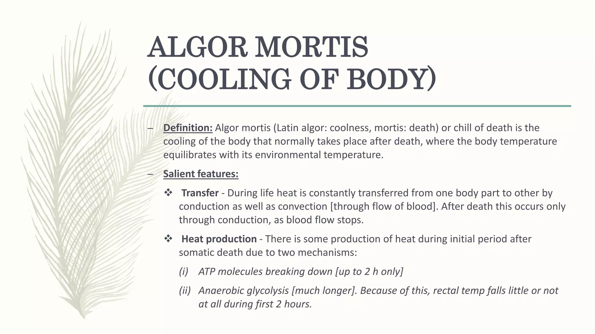 FORENSIC MEDICINE - STAGES OF DEATH | PPTX
