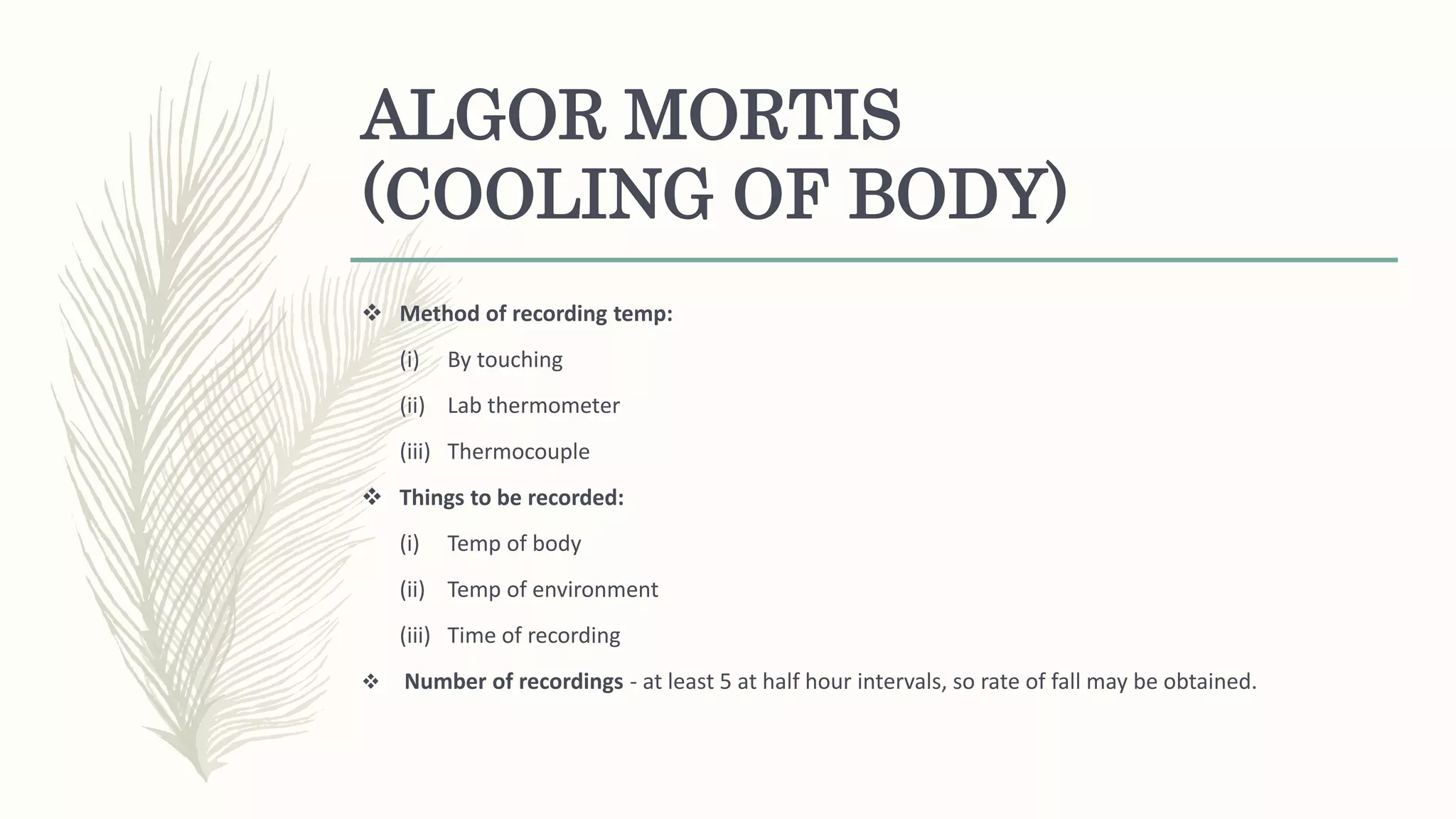FORENSIC MEDICINE - STAGES OF DEATH | PPTX