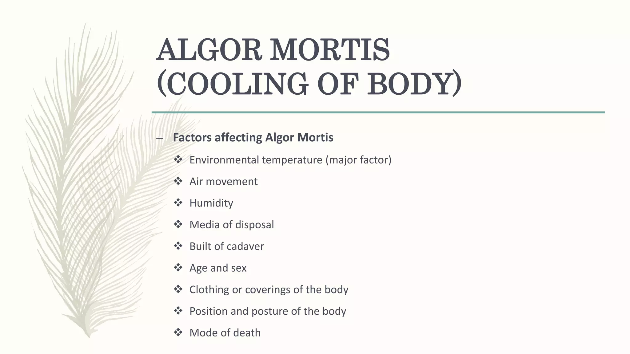 FORENSIC MEDICINE - STAGES OF DEATH | PPTX