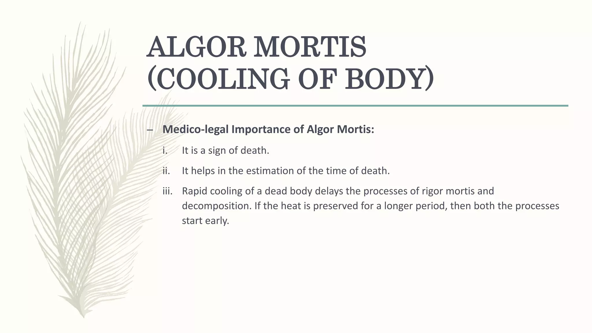 FORENSIC MEDICINE - STAGES OF DEATH | PPTX