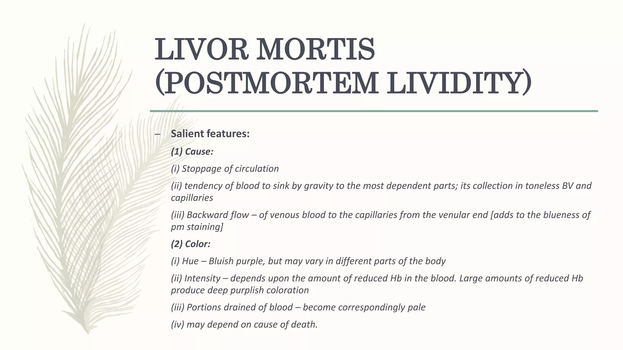 FORENSIC MEDICINE - STAGES OF DEATH | PPTX
