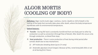 FORENSIC MEDICINE - STAGES OF DEATH | PPTX