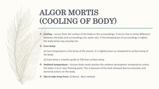 FORENSIC MEDICINE - STAGES OF DEATH | PPTX