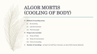 FORENSIC MEDICINE - STAGES OF DEATH | PPTX