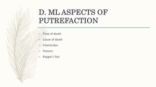 FORENSIC MEDICINE - STAGES OF DEATH | PPTX