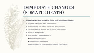 FORENSIC MEDICINE - STAGES OF DEATH | PPTX