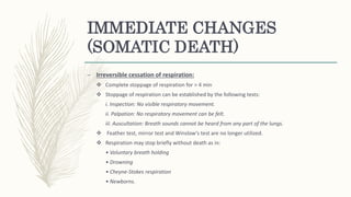 FORENSIC MEDICINE - STAGES OF DEATH | PPTX