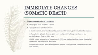 FORENSIC MEDICINE - STAGES OF DEATH | PPTX