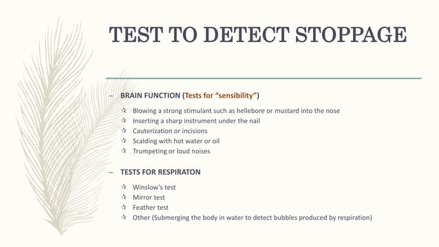 FORENSIC MEDICINE - STAGES OF DEATH | PPTX
